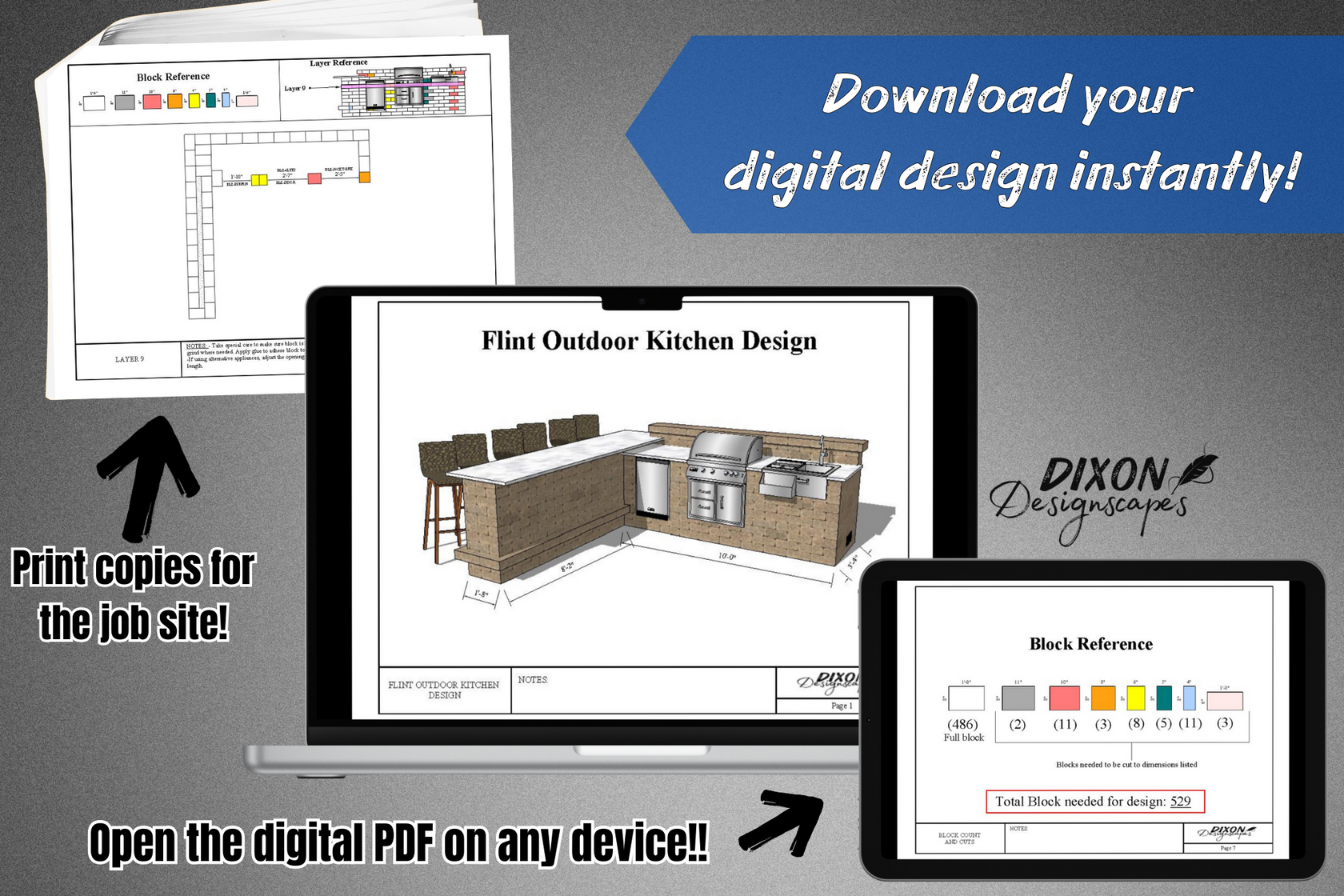 Flint Outdoor Kitchen Design – Dixon Designscapes