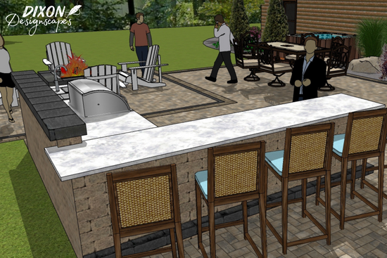 Flint Outdoor Kitchen Design – Dixon Designscapes