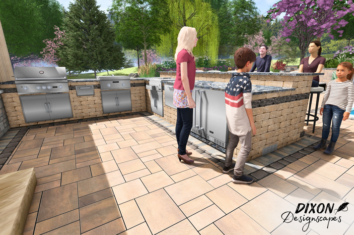 Laurel Outdoor Kitchen Design - Building Guide – Dixon Designscapes